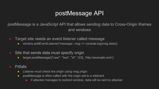 Same-origin Policy (SOP) | PPTX