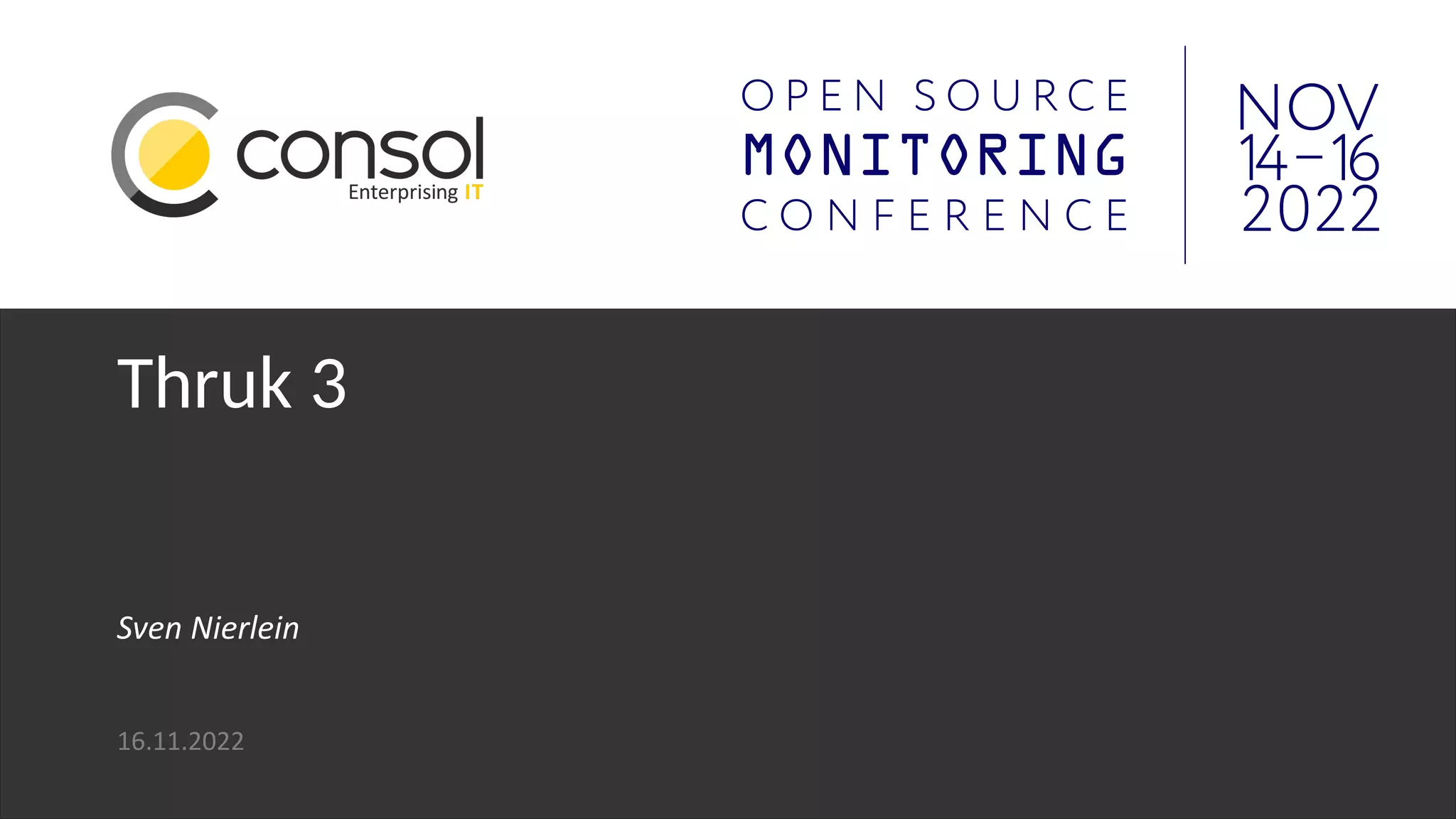 OSMC 2022 | Thruk 3 – Monitoring at glance got a fresh look by Sven ...