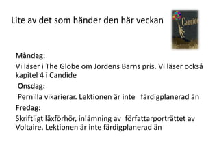 Svenska 8 c vecka 40 | PPT