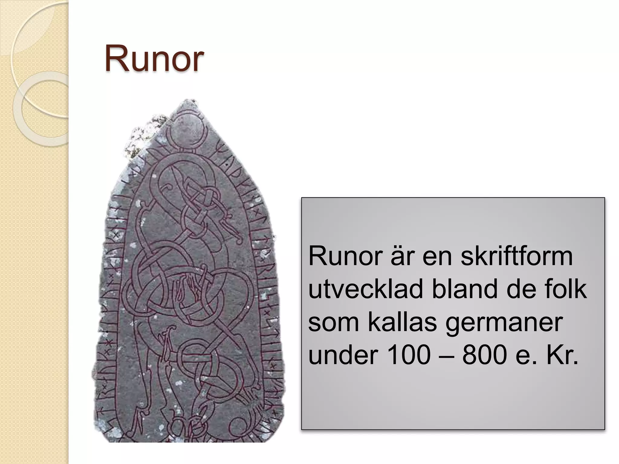 Svensk språkhistoria 1 | PPTX
