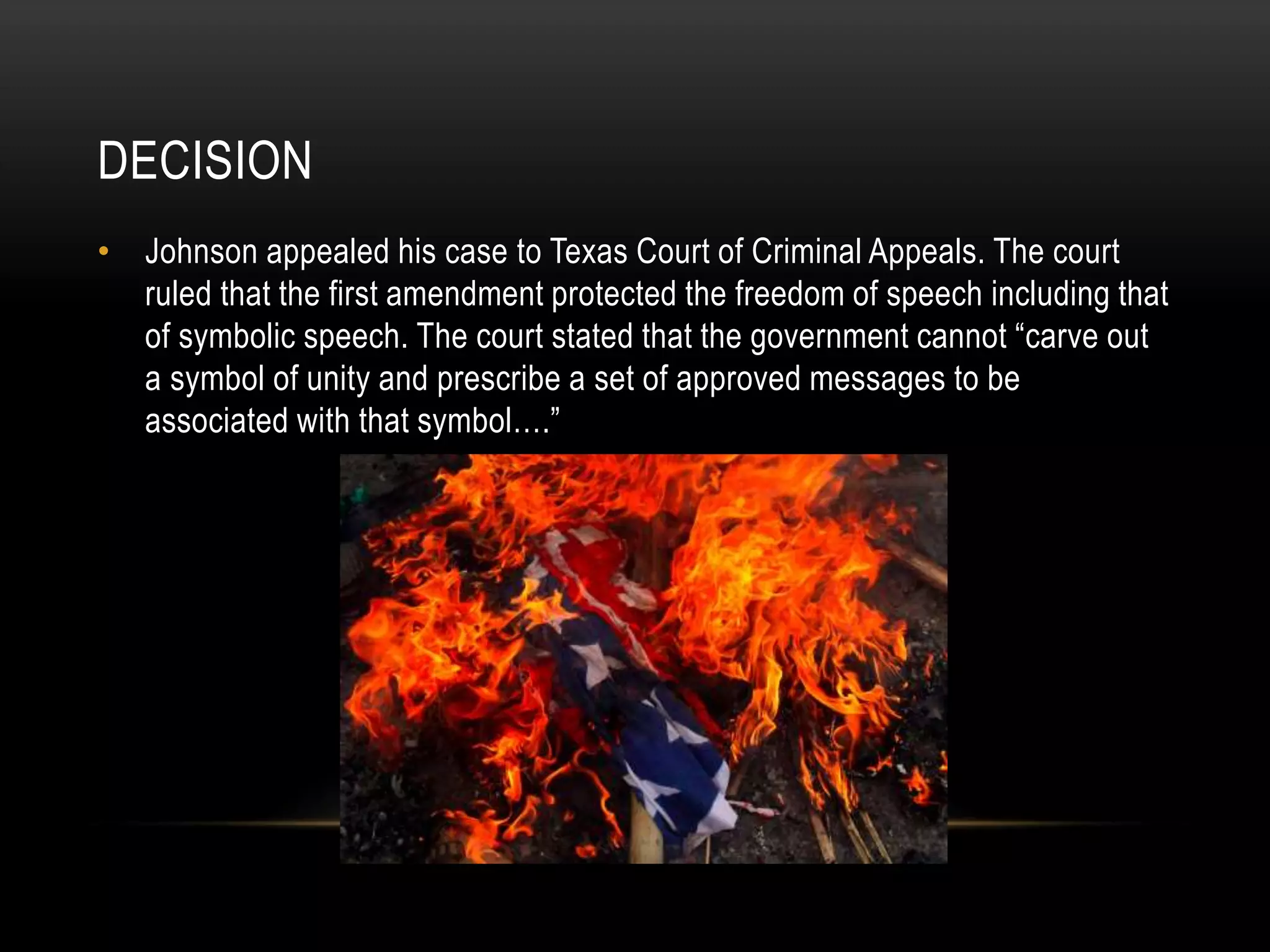 Texas v Johnson | PPT