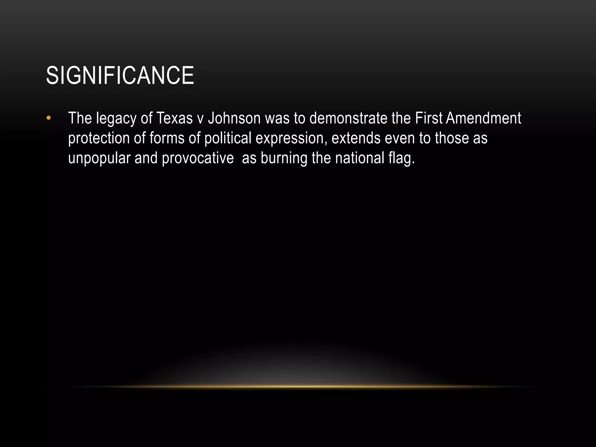 Texas v Johnson | PPT