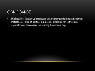 Texas v Johnson | PPT