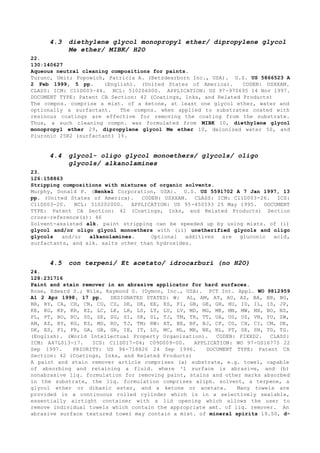 Sverniciatori rassegna brevettuale | DOC | Painting | Arts and Crafts