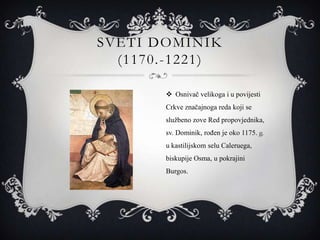 Sveti franjo asiški i sv | PPTX