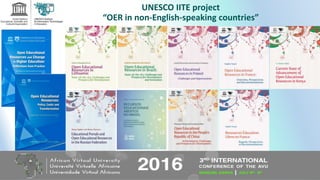 OER in non-English speaking countries: сhallenges and opportunities for ...
