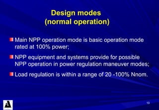 Key Features of MIR.1200 (AES-2006) design and current stage of ...