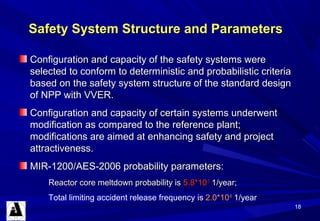 Key Features of MIR.1200 (AES-2006) design and current stage of Leningrad NPP-2 construction | PPT