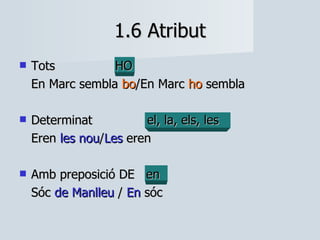 Funcions i substitució pronominal | PPT