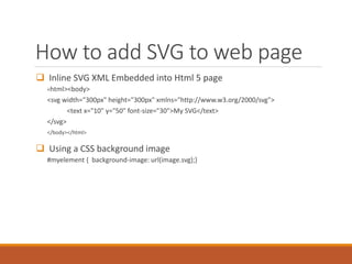 SVG - Scalable Vector Graphic | PPT