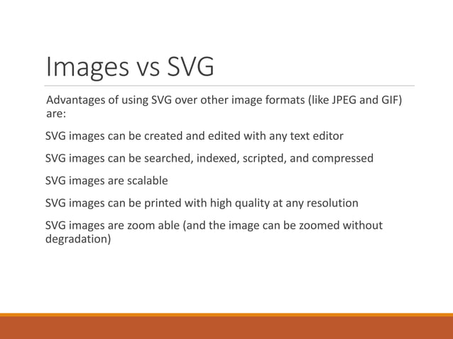 SVG - Scalable Vector Graphic | PPT