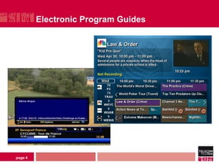 Electronic Program Guides using SVG | PPT