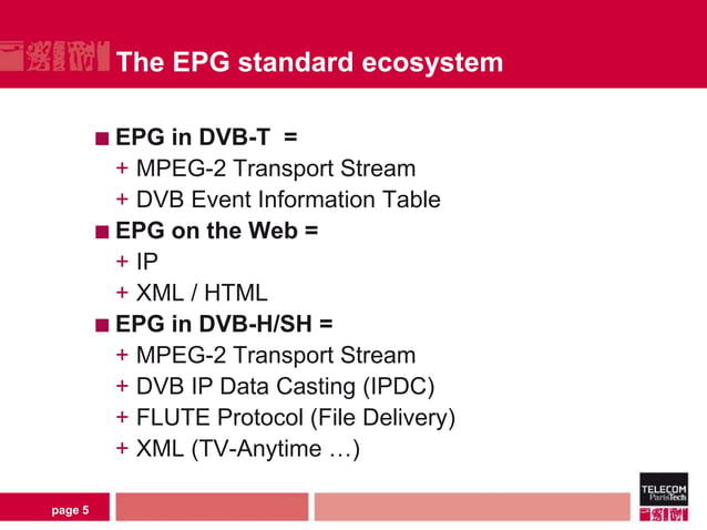 Electronic Program Guides using SVG | PPT