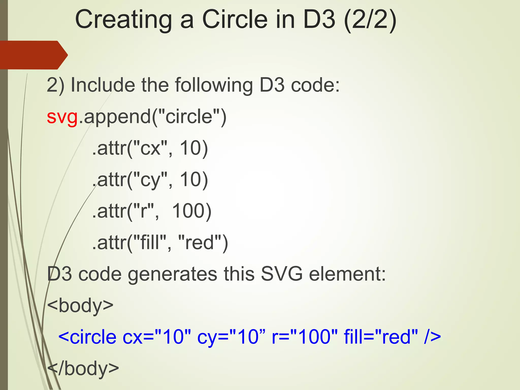 SVG, CSS3, and D3 for Beginners | PPTX