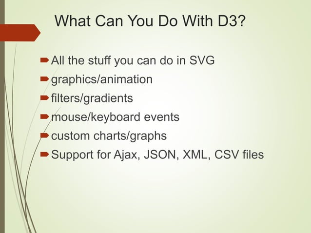 SVG, CSS3, and D3 for Beginners | PPTX