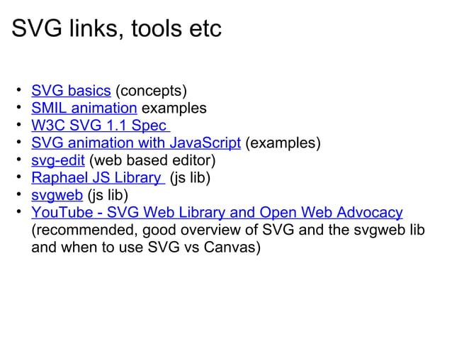 Svg Overview And Js Libraries | PPT