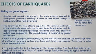 Dancing of earth – the earthquakes | PPTX