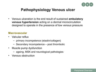 Assessment of leg ulcers and advances in endovascular treatment | PPT