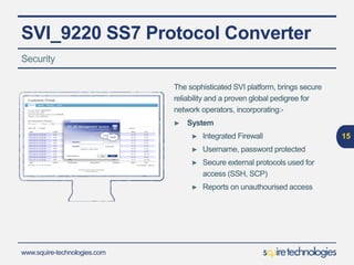 Squire Technologies:SVI 9220 | PPT