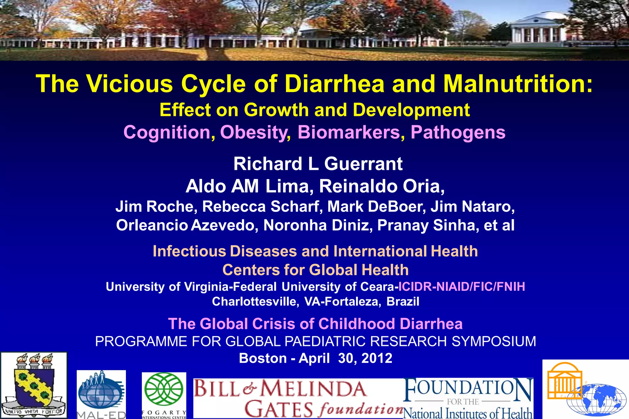 The Vicious Cycle of Diarrhea and Malnutrition: Effect on Growth and ...