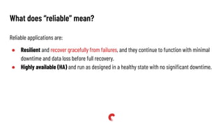 Developing reliable applications with .net core and AKS | PPT