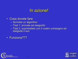 Sviluppo degli algoritmi | PPT | Programming Languages | Computing