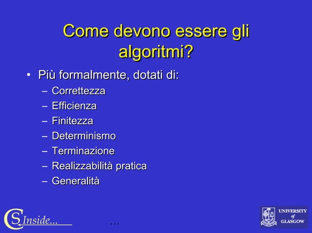 Sviluppo degli algoritmi | PPT