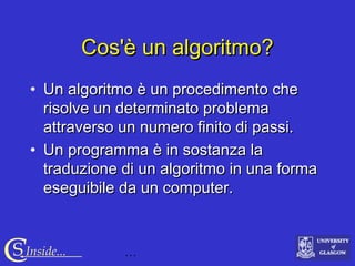 Sviluppo degli algoritmi | PPT | Programming Languages | Computing