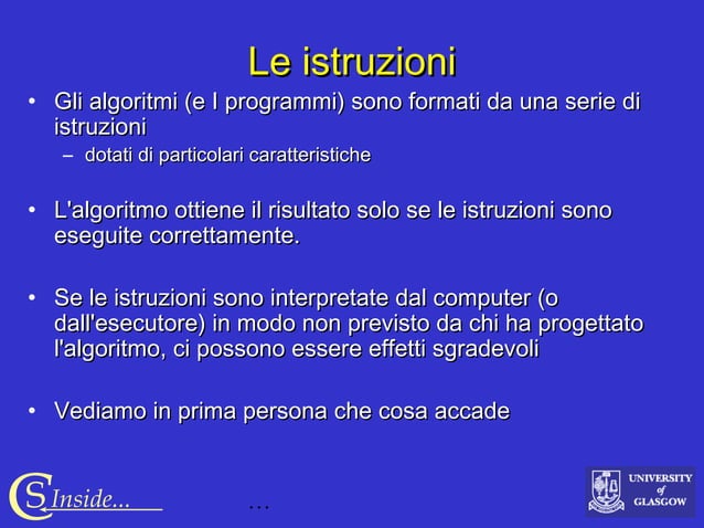 Sviluppo degli algoritmi | PPT