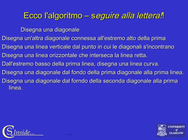 Sviluppo degli algoritmi | PPT