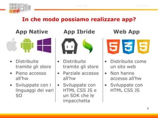 Sviluppo di applicazioni web in ambito mobile | PPT | Free Download