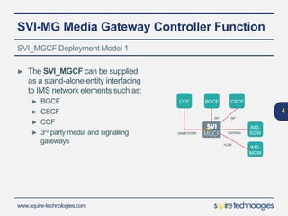 Squire Technologies: Media Gateway Controller Function | PDF