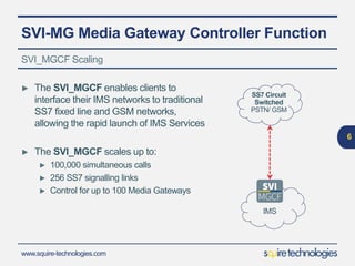 Squire Technologies: Media Gateway Controller Function | PDF