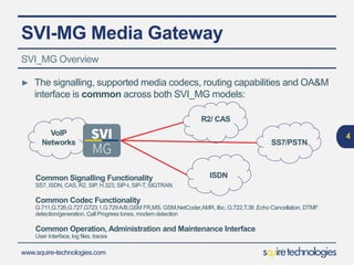 Squire Technologies: Media Gateway | PPT