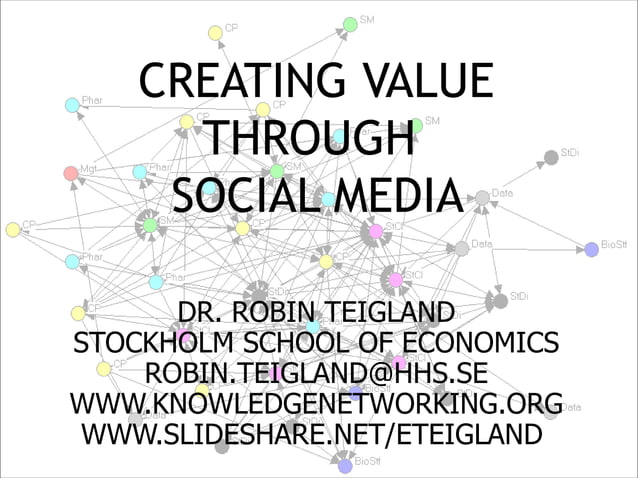 Creating Value through Social Media_Teigland | PPT