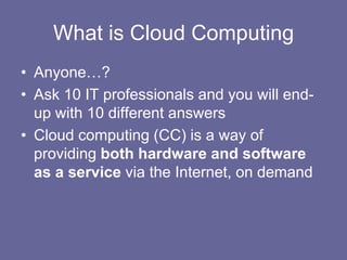 Cloud Computing Introduction | PPT