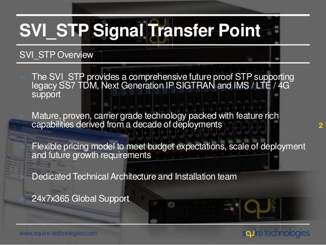 Squire Technologies: Signal Transfer Point