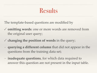 Memory Networks for Question Answering on Tabular Data | PDF | Databases | Computer Software and ...