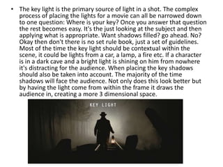 Lightin cinema | PPTX