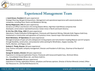 SilverCrest Mines | Corporate Presentation | September 2012 | PPT
