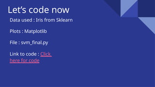 SVM introduction for machine learning engineers | PPTX