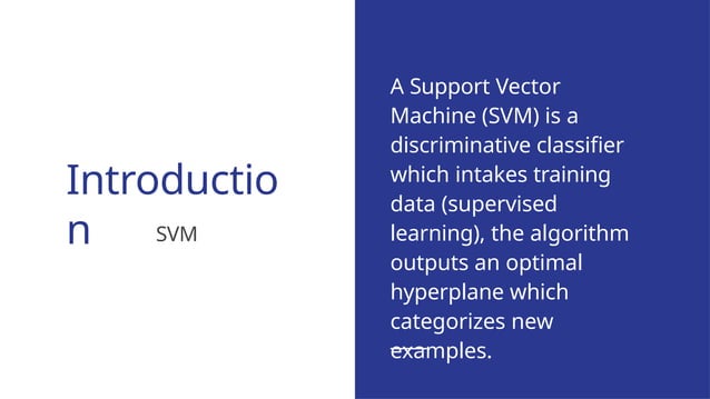 SVM introduction for machine learning engineers | PPT