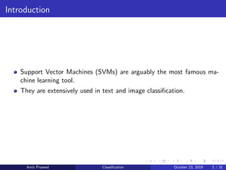 Support Vector Machines (SVM) | PPT