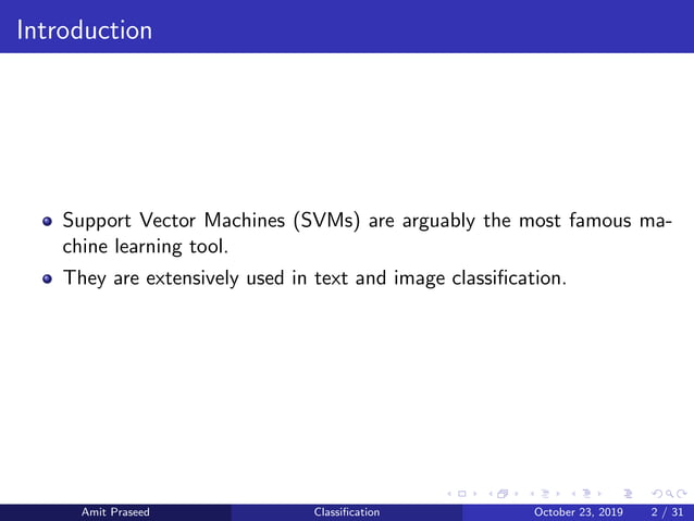 Support Vector Machines (SVM) | PPT