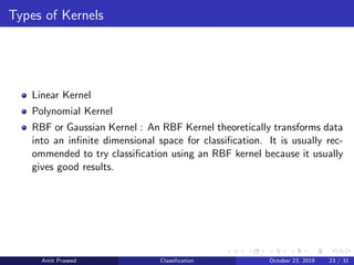 Support Vector Machines (SVM) | PPT