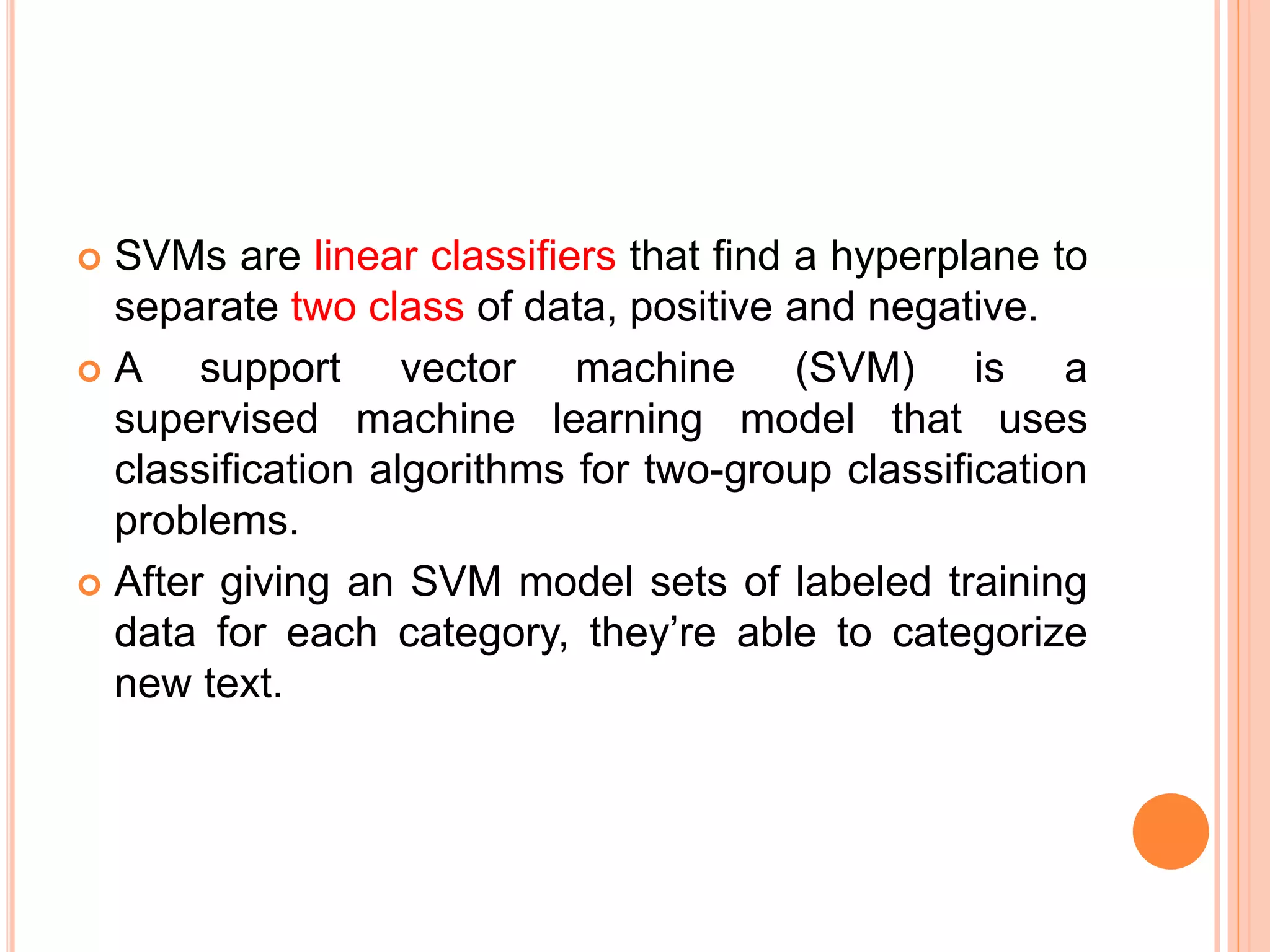 Support Vector Machine Ppt