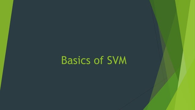 Support Vector machine(SVM) and Random Forest | PPTX