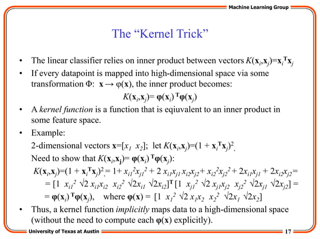 Support Vector Machine Algorithm In Machine Learning Ppt
