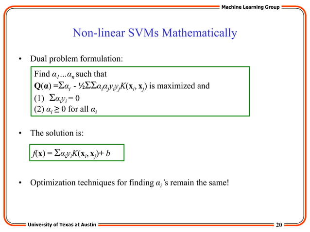 Support Vector Machine Algorithm In Machine Learning Ppt