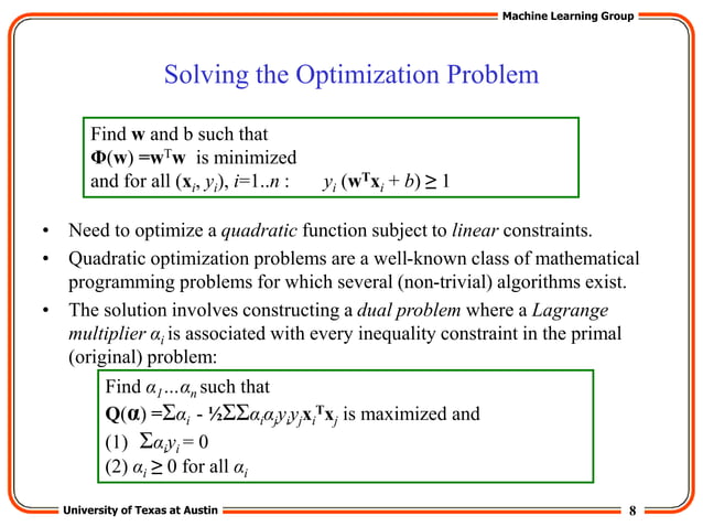 Support Vector Machine Algorithm In Machine Learning Ppt Computing